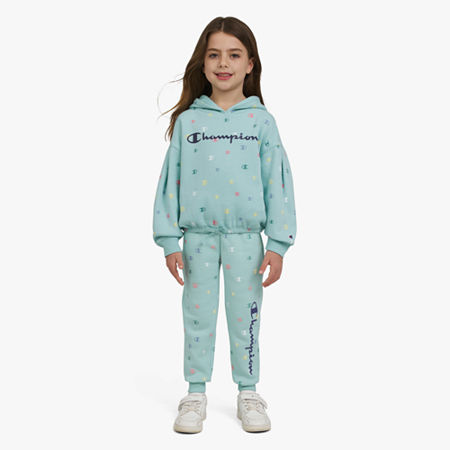 Click here for Girls (4-6x) Champion(R) Like A Champ Hoodie & Jog... prices