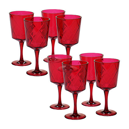 Click here for Certified International Ruby Diamond Acrylic Set o... prices