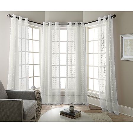Click here for Stratford Park Olimpia Grommet Top Sheer Set of 4... prices