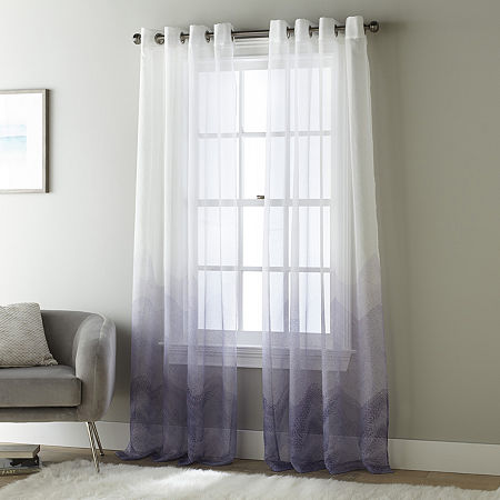 Click here for Stratford Park Shelby Grommet Top Sheer Single Cur... prices