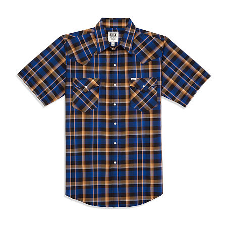 Click here for Ely Cattleman Stripe Mens Short Sleeve Western Shi... prices