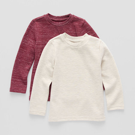 Click here for Okie Dokie Textured Knit Toddler & Little Boys Cre... prices