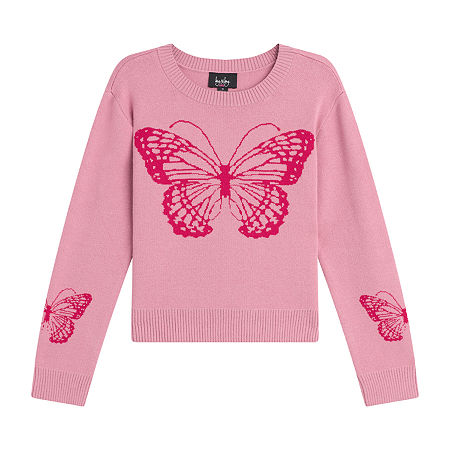 Click here for by&by girl Big Kid Girls Round Neck Long Sleeve Pu... prices