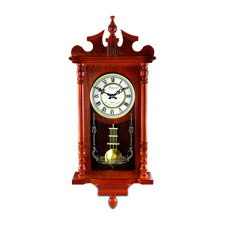 Click here for Bedford Clock Collection Dark Redwood Oak Finish W... prices