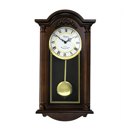 Click here for Bedford Clock Collection Noah 22 Chestnut Wood Chi... prices