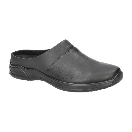 Easy Street Womens Janalee Comfort Mules Flats - Black