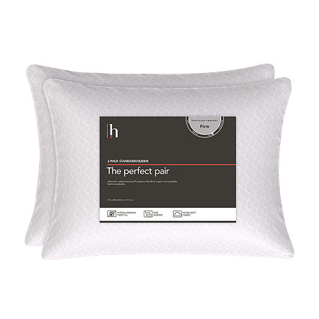 Home Expressions Perfect pair 2-Pack Standard/Queen Pillows  One Size  White