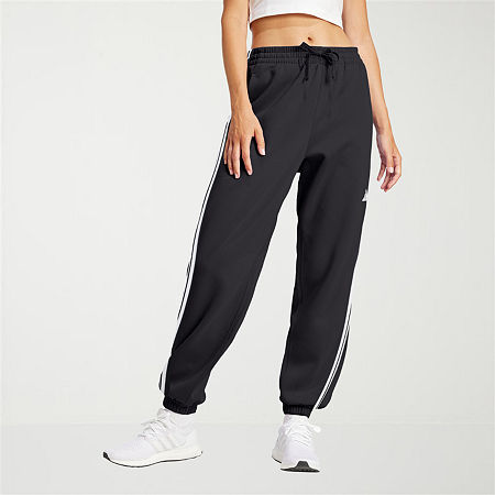 adidas Womens Cuffed Mid Rise Active Jogger Pant  Medium  Black