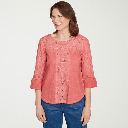 Click here for Alfred Dunner El Paso Womens Crew Neck 3/4 Sleeve... prices