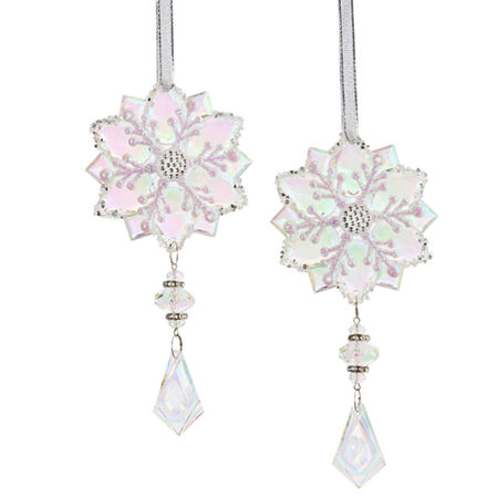 Click here for North Pole Trading Co. Drop Dangle Snowflake Set 2... prices