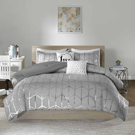 Click here for Intelligent Design Raina Metallic 5-Pc. Comforter... prices