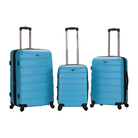 Rockland Melbourne 3-Pc. Hardside Luggage Set - Turquoise