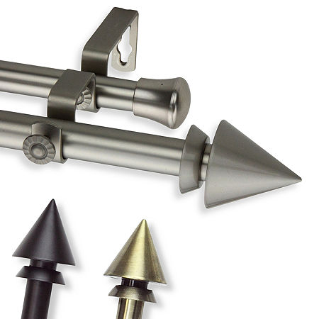 Click here for Rod Desyne Cone Double Curtain Rod  One Size  Yell... prices