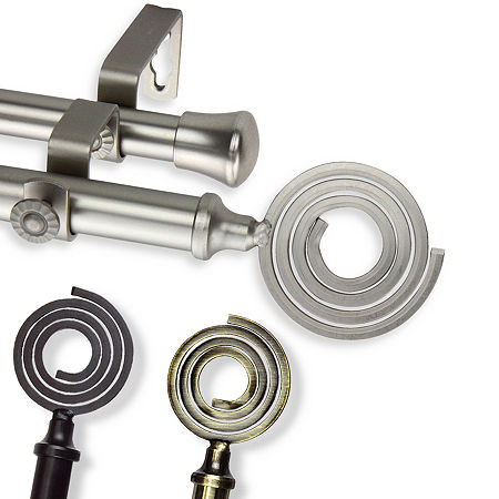 Click here for Rod Desyne Double 13/16 Adjustable Curtain Rod wit... prices