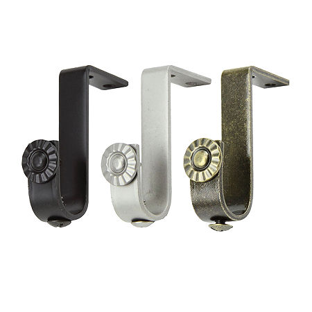 Click here for Rod Desyne Curtain Rod Ceiling Brackets  One Size... prices