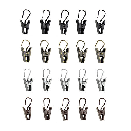 Click here for Rod Desyne 24 Clips with Hooks  One Size  Brown prices