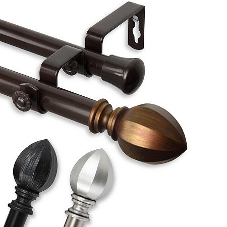 Click here for Rod Desyne Garnet 13/16 Adjustable Double Curtain... prices