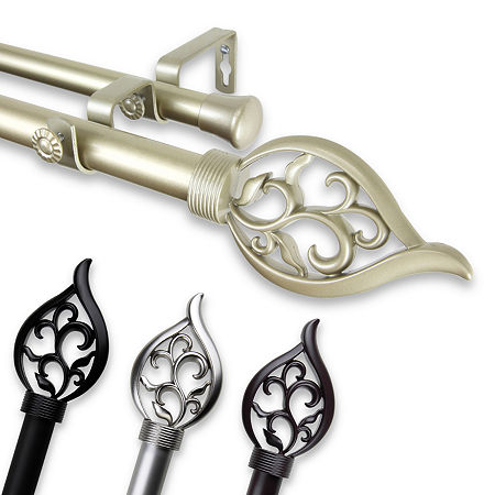 Click here for Rod Desyne Flora 1 Adjustable Double Curtain Rod... prices