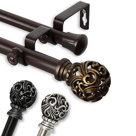 Click here for Rod Desyne Adora 13/16 Adjustable Double Curtain R... prices