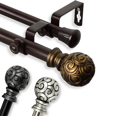 Click here for Rod Desyne Bonbon 13/16 Adjustable Double Curtain... prices