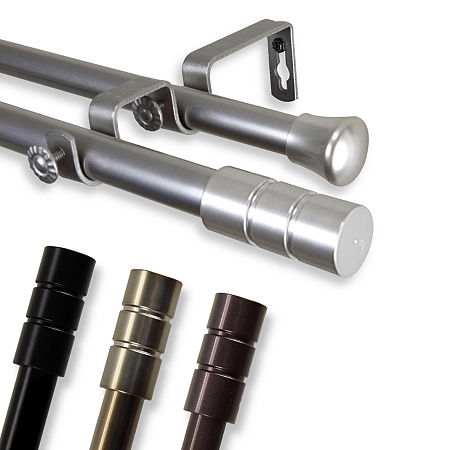 Click here for Rod Desyne Theo 13/16 Adjustable Double Curtain Ro... prices