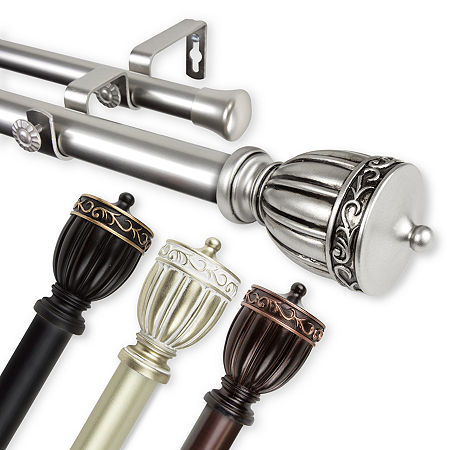 Click here for Rod Desyne Debussy Double Curtain Rod  One Size  B... prices