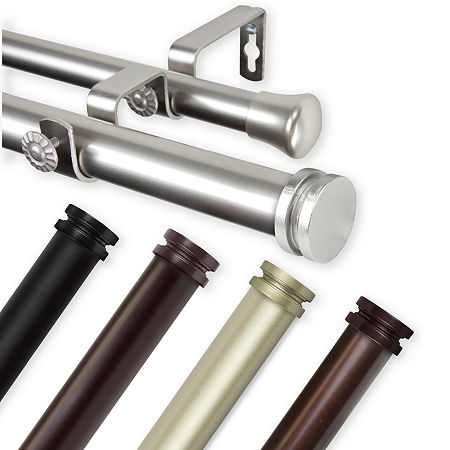 Click here for Rod Desyne Bun Double Curtain Rod  One Size  Yello... prices