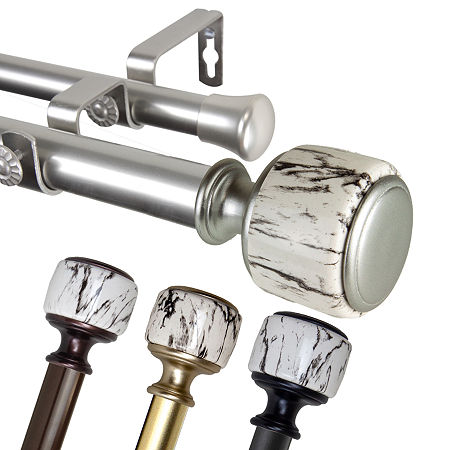 Click here for Rod Desyne Josephine Double Curtain Rod  One Size... prices