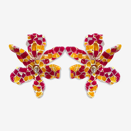 Click here for Bijoux Bar Multi Womens Flower Drop Earrings  One... prices