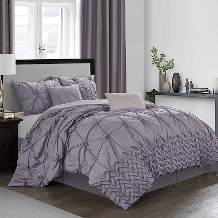 Stratford Park Piercen 7-Pc. Comforter Set  California King - Purple