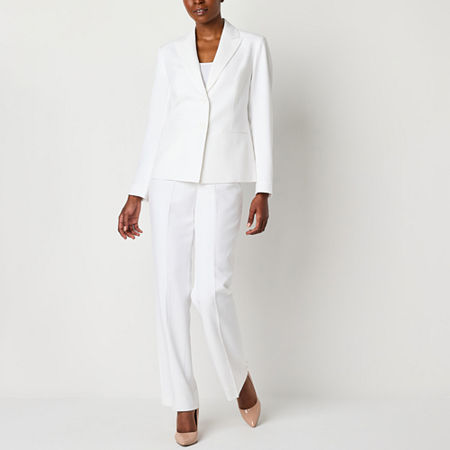 Click here for Le Suit Straight Leg Womens 2-pc. Pant Suit  4  Wh... prices