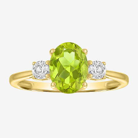 Click here for Gemstone 10K Gold 3-Stone Oval Cocktail Ring  9  P... prices