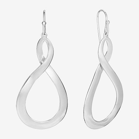 Click here for Womens Sterling Silver Infinity Drop Earrings  One... prices