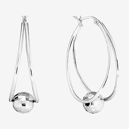 Click here for Womens Sterling Silver 50mm Infinity Hoop Earrings... prices