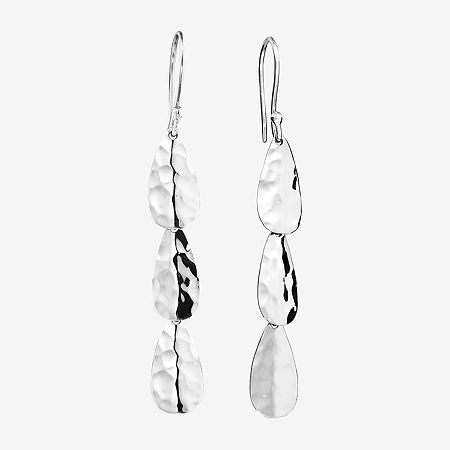 Click here for Womens Sterling Silver Drop Earrings  One Size prices