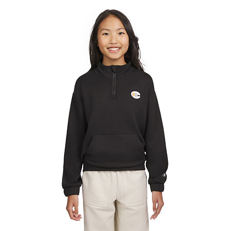 Click here for Champion Big Girls Quarter-Zip Logo Sweatshirt - B... prices