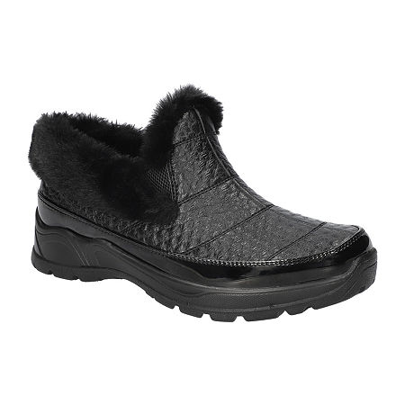 Click here for Easy Street Womens Flurry Waterproof Booties - Bla... prices