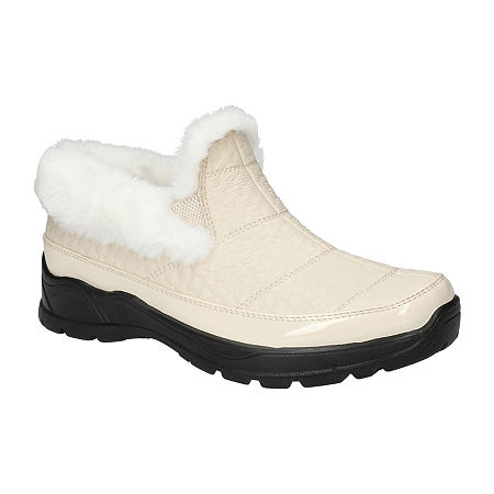 Easy Street Womens Flurry Waterproof Booties - Winter White