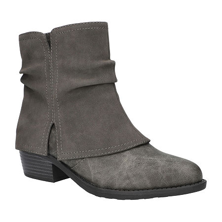 Easy Street Womens Kudos Slouch Ankle Boots - Grey