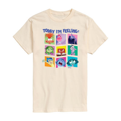 Mens Short Sleeve Inside Out 2 Graphic T-Shirt, Color: Beige - JCPenney