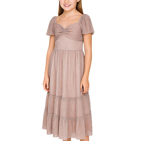 Click here for Lilt Big Kid Girls Short Sleeve Maxi Dress  10  Pi... prices
