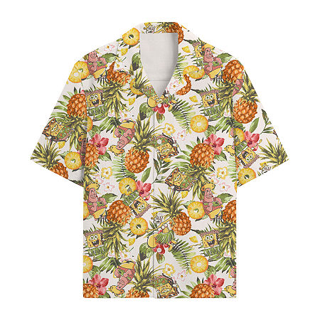 Click here for Mens Short Sleeve Regular Fit Spongebob Button-Dow... prices