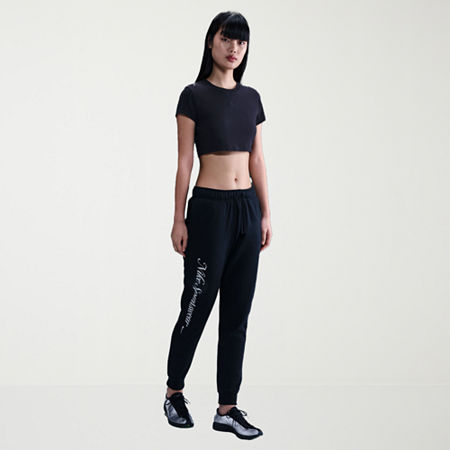 Nike Sportswear Womens Club Fleece Womens Mid-Rise Pants - Black/photon Dust
