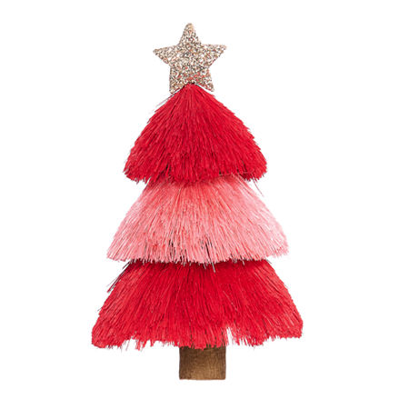 Click here for Martha Stewart Red Pink Fabric Tree Christmas Orna... prices