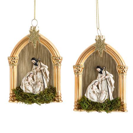 Click here for North Pole Trading Co. Nativity And Frame Set 2-pc... prices
