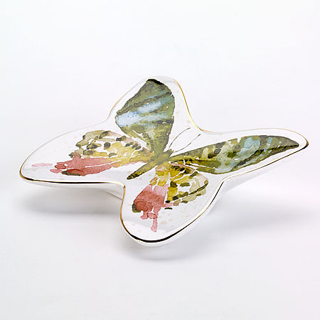Click here for Avanti Butterfly Garden Ceramic Soap Dish - White prices