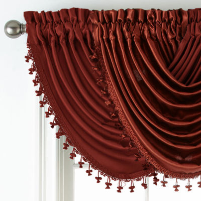 Royal Velvet Hilton Rod-Pocket Waterfall Valance