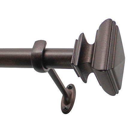 Click here for Decopolitan Square Adjustable Curtain 5/8 Rod  One... prices