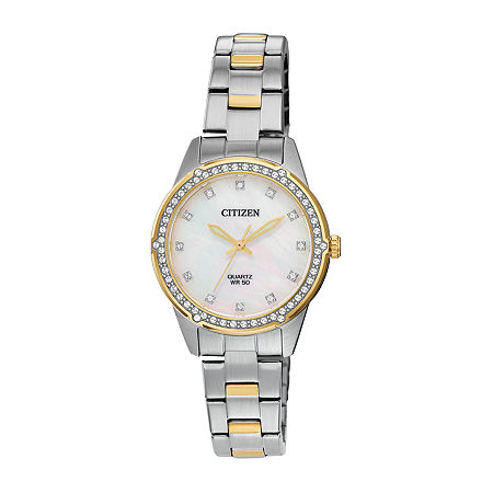 Click here for Citizen Womens Crystal Accent Two Tone Stainless S... prices