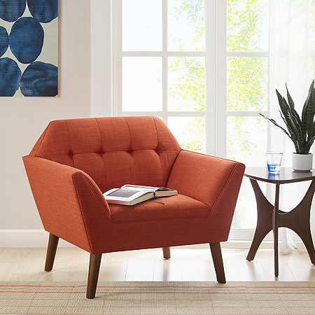 Click here for INK+IVY Newport Lounge Chair  One Size  Orange prices